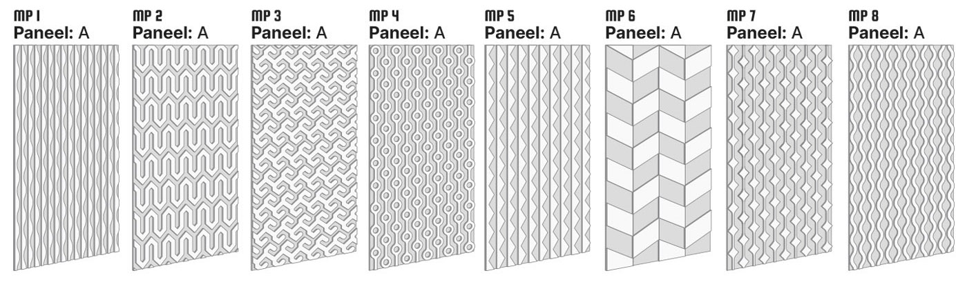 Motief Paneel patroon MP 1 - Tacito